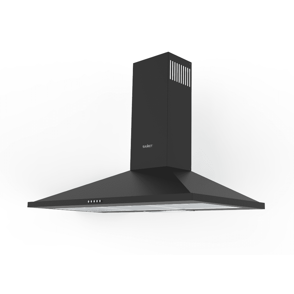Cappa a piramide 90 cm Eolo 90 nera Samet - Mobili in Kit | Qualità ...